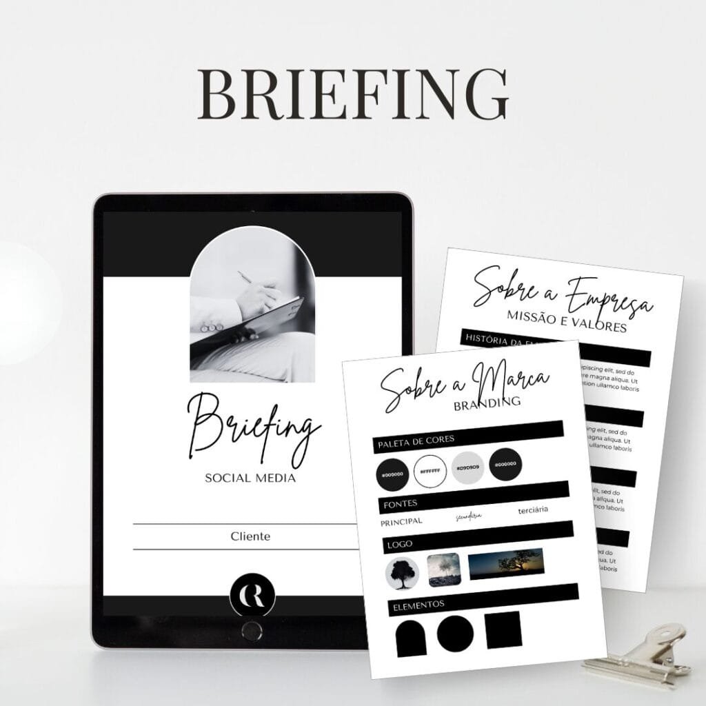 Modelo de Briefing Social Media Canva Pack - Creatorteca